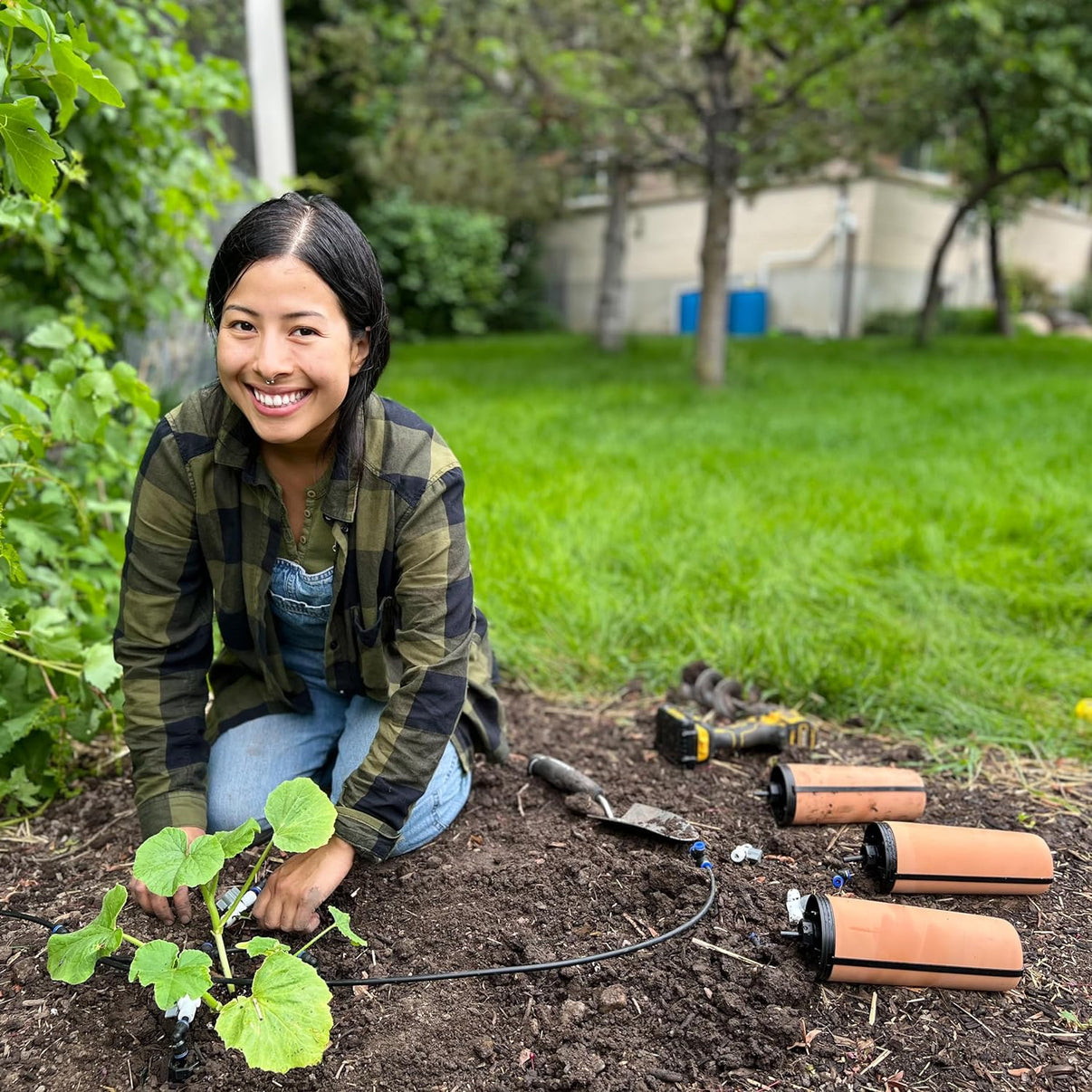 The Thirsty Earth automatic olla watering system for your garden