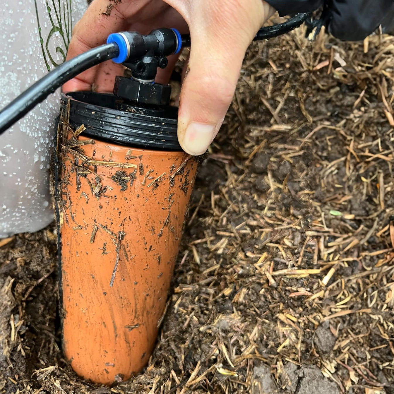 The Thirsty Earth automatic olla watering system for your garden