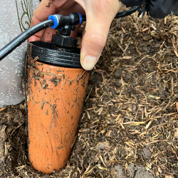 The Thirsty Earth automatic olla watering system for your garden