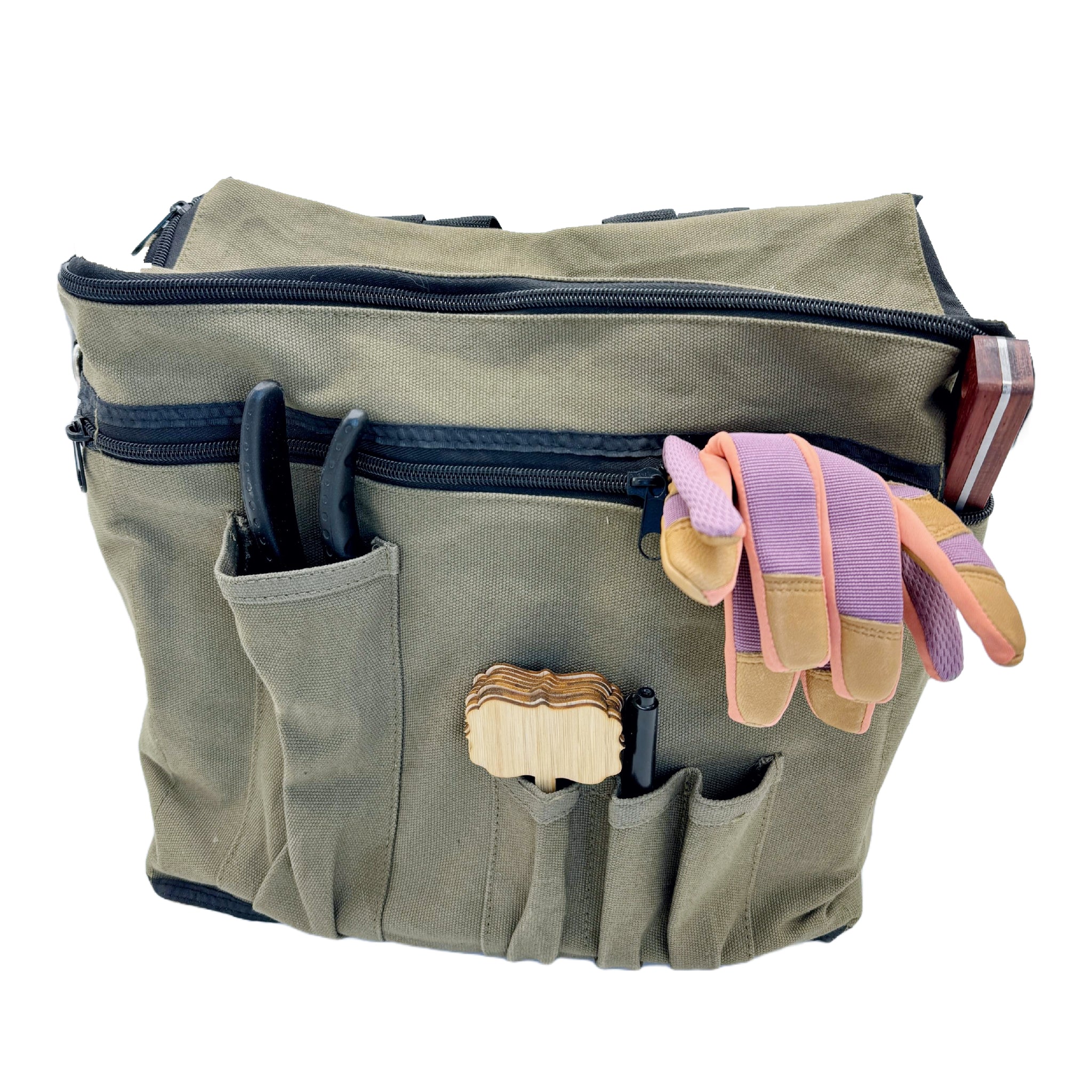 3-IN-1 Garden Harvest Bag, Forage Bag and Canvas Garden Tool Bag & Bac ...